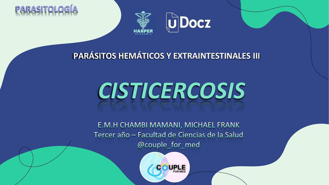 Cisticercosis | Couple For Med | uDocz