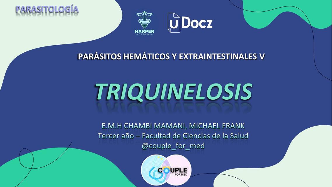 Triquinelosis | Couple For Med | uDocz