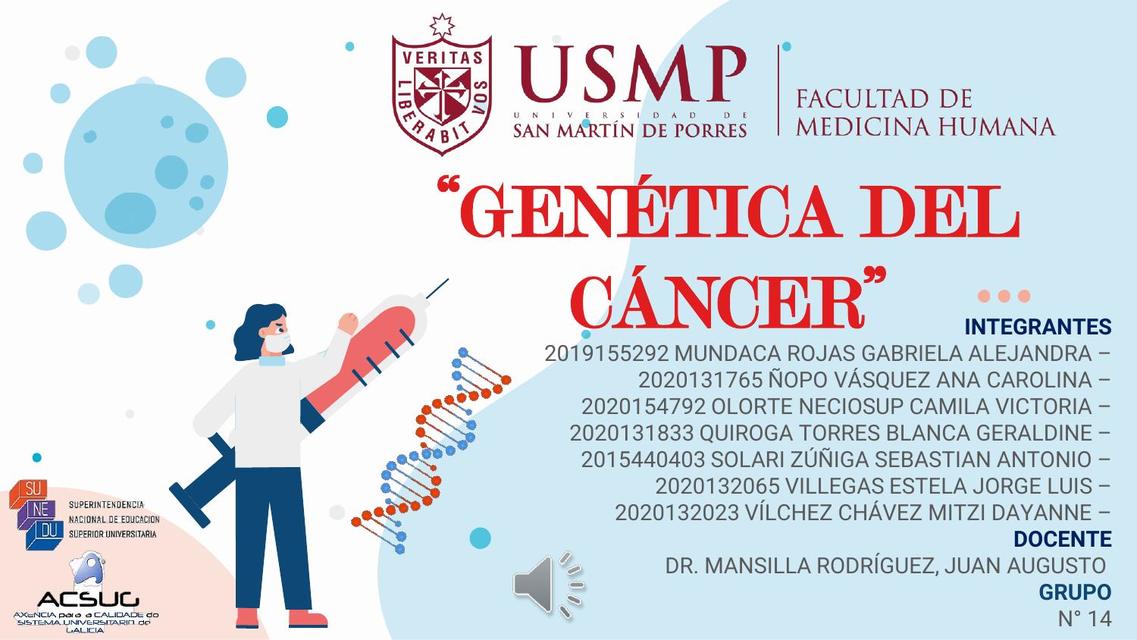 Genética del Cáncer | Camila Olorte | uDocz