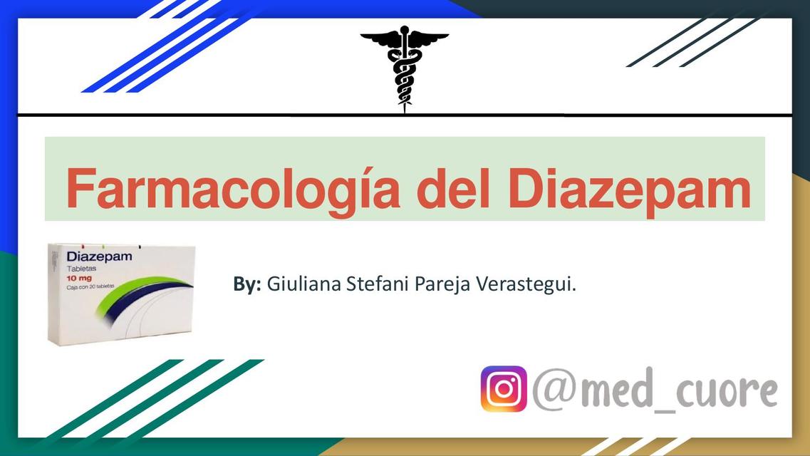 FARMACOLOGÍA DEL DIAZEPAM - FARMACOLOGÍA | Med Cuore | uDocz