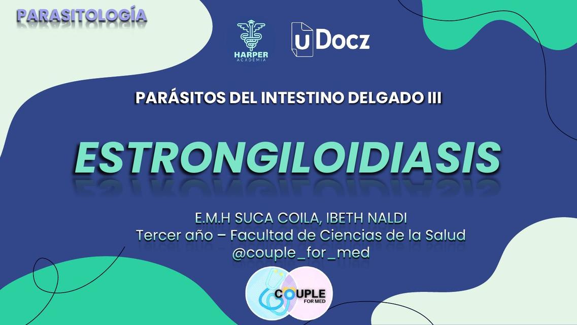 Estrongiloidiasis | Couple For Med | uDocz