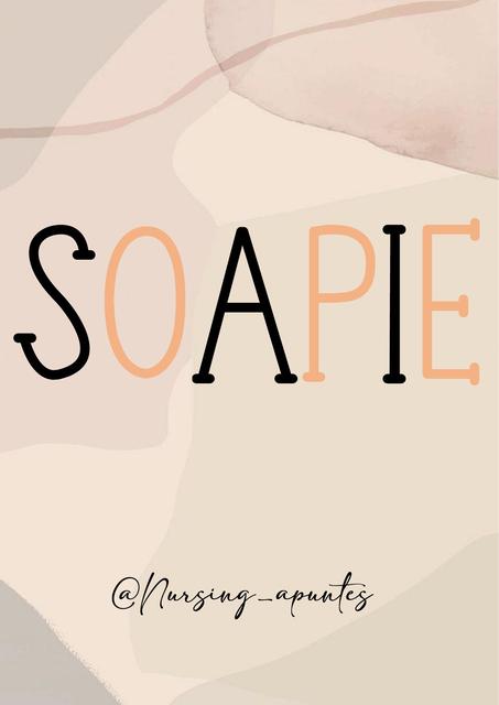 SOAPIE | nursing apuntes | uDocz