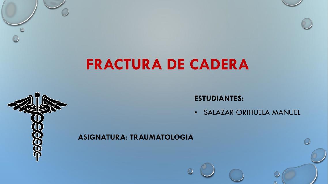 Fractura De Cadera Dr Dípalo Udocz