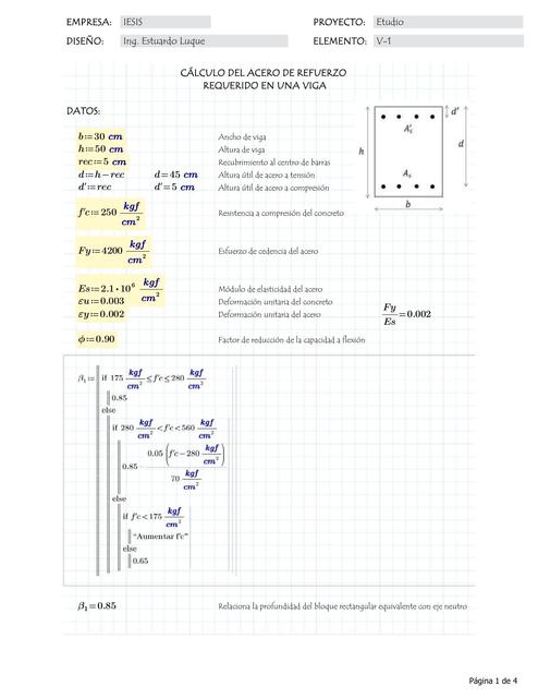 Viga Simple y Doble | Miguel Luque | uDocz