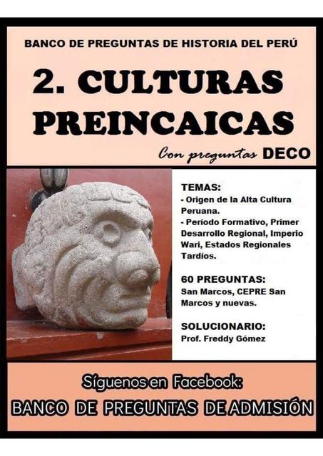 Resúmenes de Culturas preincaicas | Descarga apuntes de Culturas ...