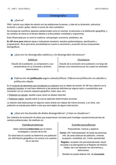 Salud Pública Y Demografía Miocardiocito Udocz 1970