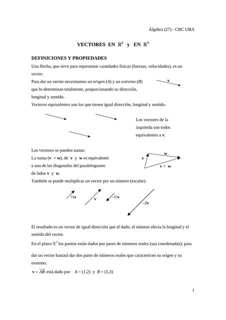 Vectores en R2 | Study_sunshines | uDocz