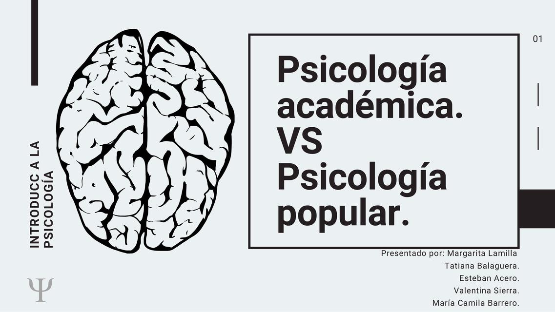 Psicología Científica y Popular | Camila Barrero | uDocz