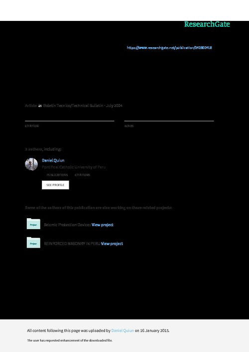 Flashcards de Propuesta Normativa Para El Diseno Sismico De Edif | Por Juan Torres | uDocz
