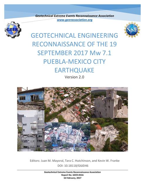 Geotechnical Engineering Reconnaissance of 19 September 2017 | Emmanue ...