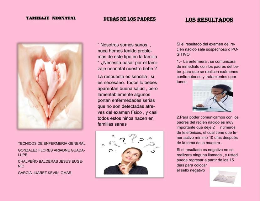 Tamizaje Neonatal | ariadne gonzalez | uDocz Tamizaje Neonatal | ariadne gonzalez | uDocz