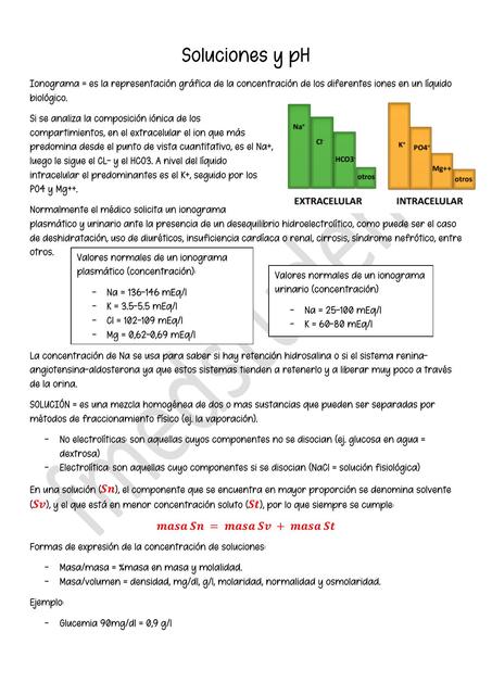 Soluciones pH y eq ácido base | Fmedstudent | uDocz
