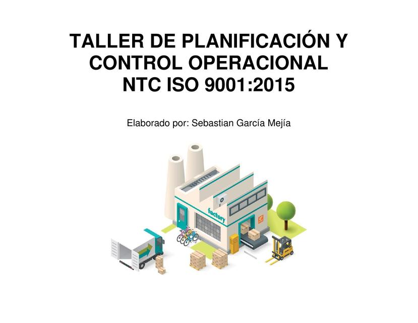 Taller de planificación y control operacional | Sebastian García Mejía ... Taller de planificación y control operacional | Sebastian García Mejía ...