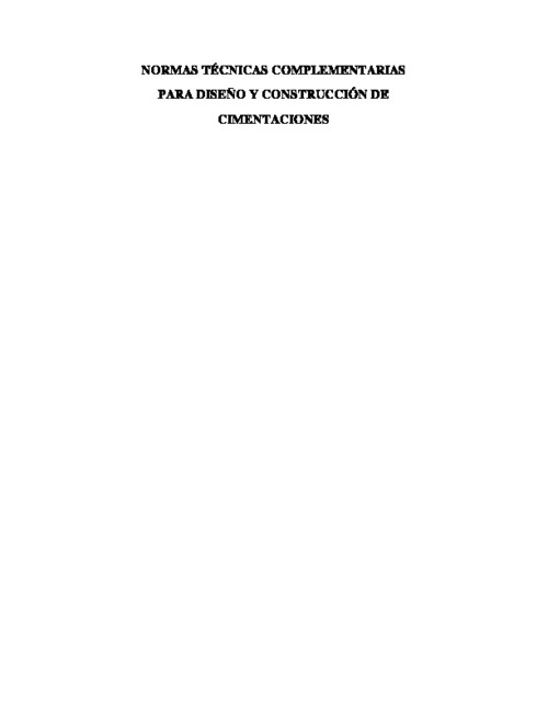 Normas Técnicas Complementarias | Daniel Oloarte | uDocz