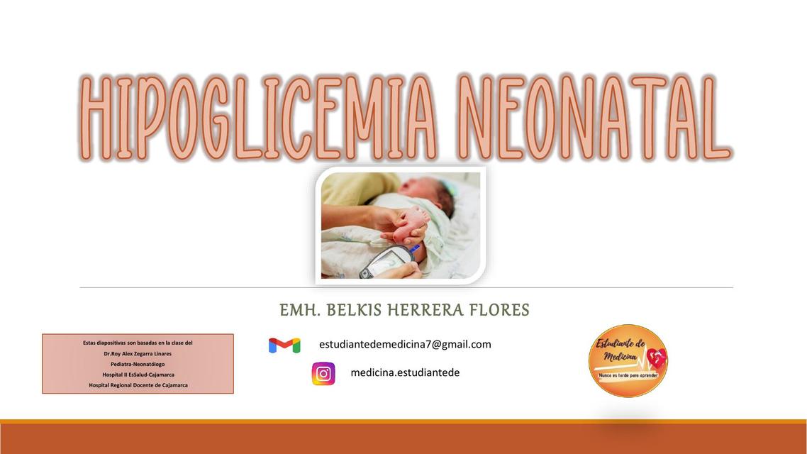 Flashcards de Hipoglicemia Neonatal | Por Belk Medic | uDocz