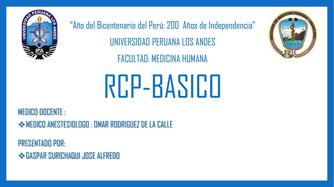 RCP Básico | José Alfredo GS | uDocz