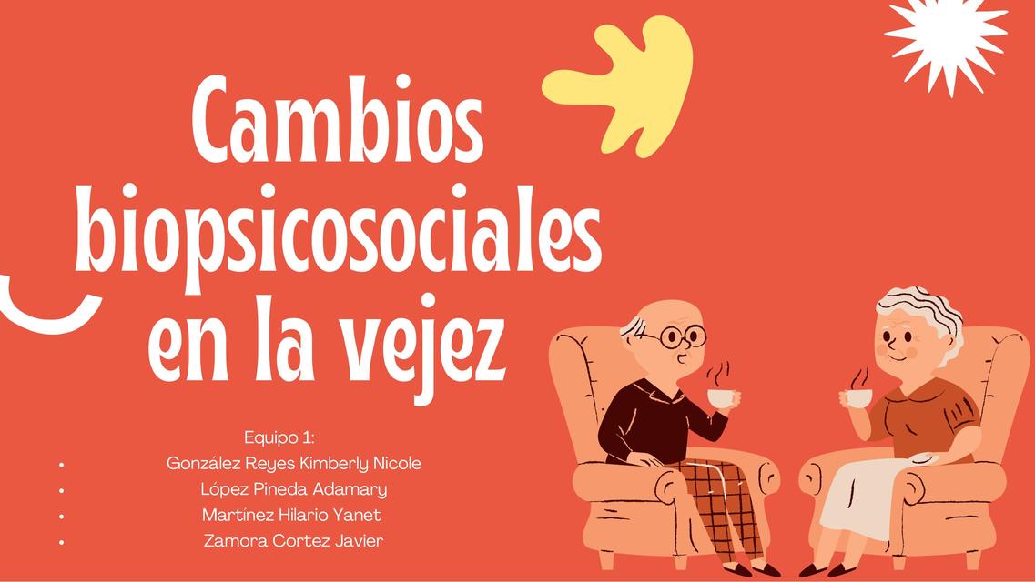 Cambios biopsicosociales de la vejez