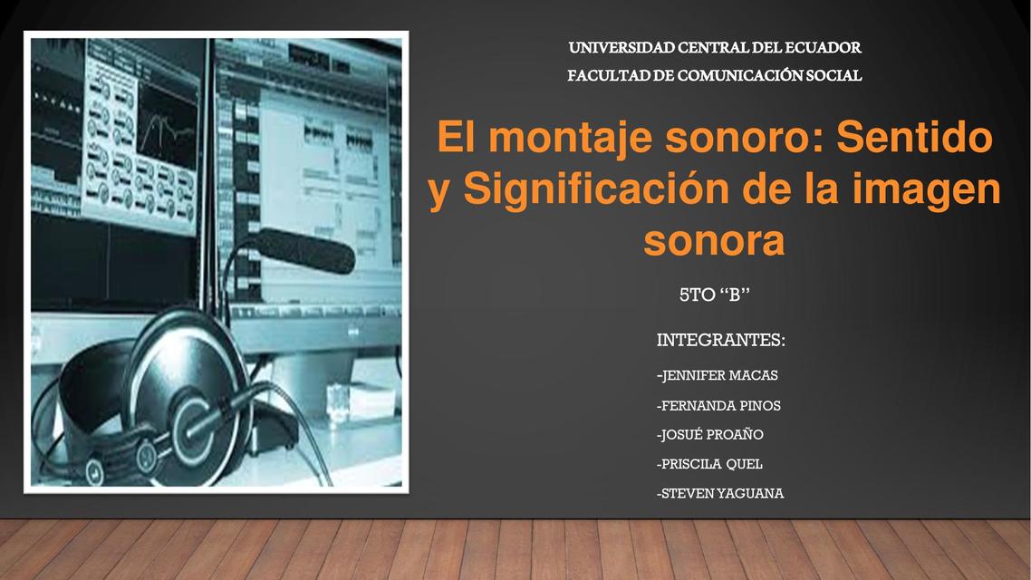 Sentido y Significación de la imagen sonora | alfredo manobanda | uDocz