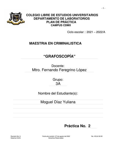 Grafoscopía | Forensic.notes | uDocz