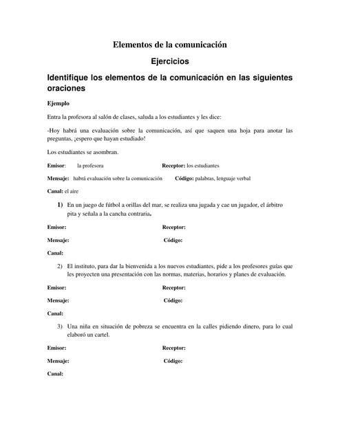 elementos de la comunicación | uDocz