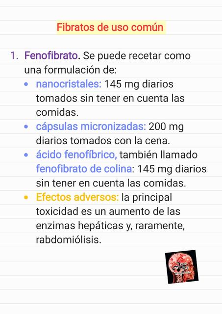 Fibratos de Uso Común | Jhon Rodriguez | uDocz