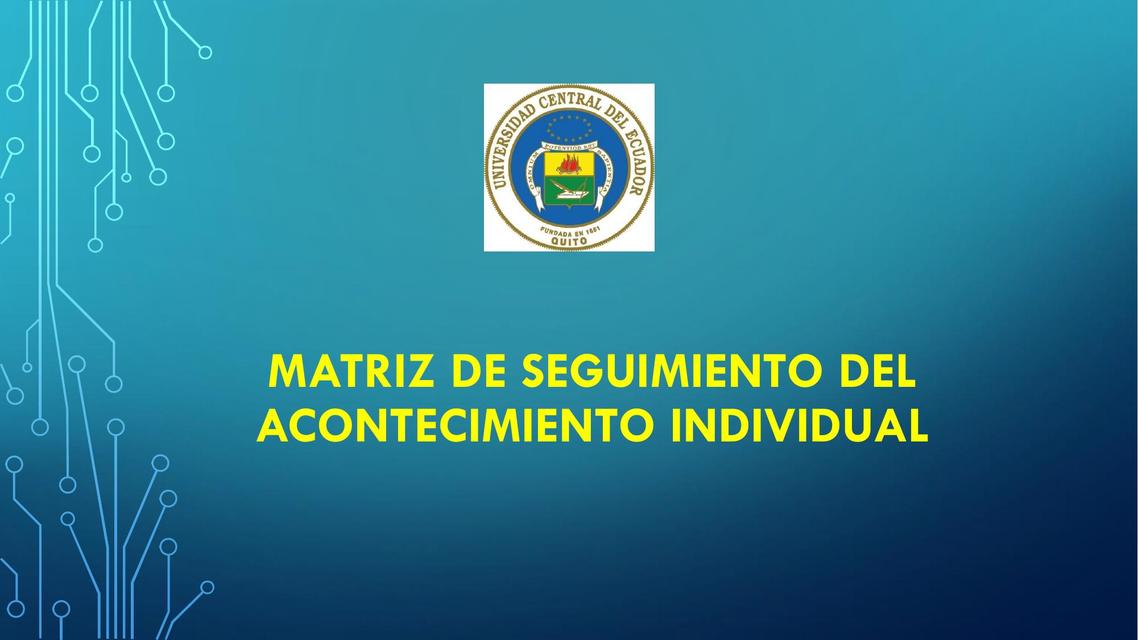 Matriz acontecimiento individual de un periodo de noticias