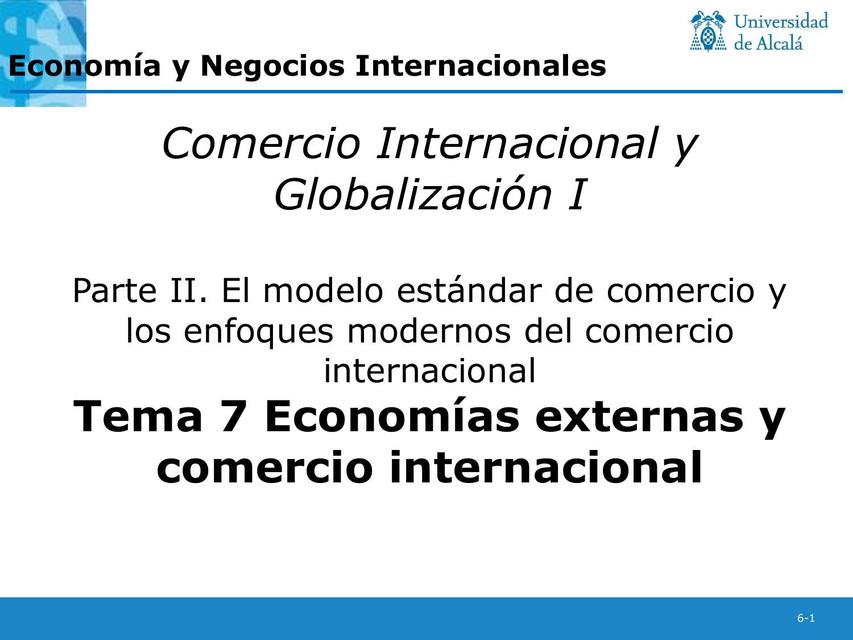 Economías externas y comercio internacional | uDocz creators | uDocz