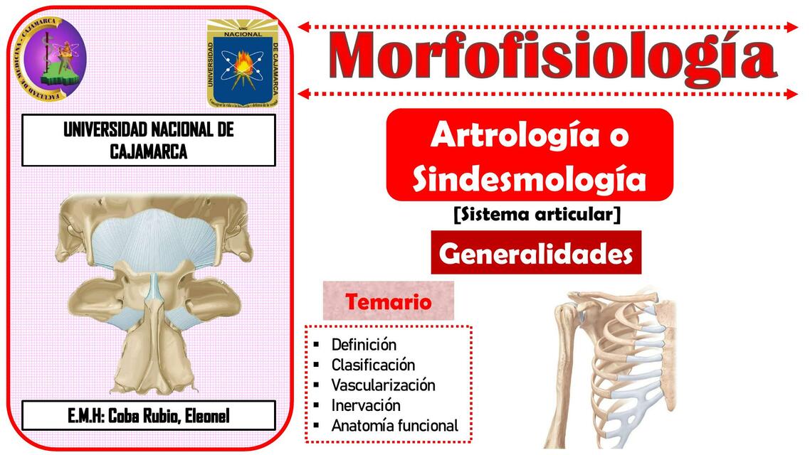 Generalidades de Artrología | Eleonel Coba Rubio | uDocz