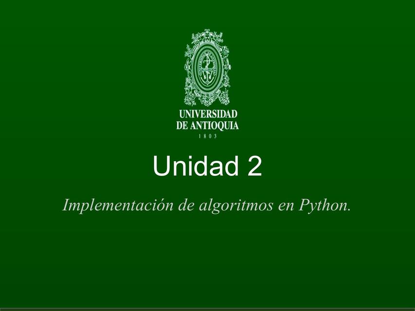 Curso Completo De Informática I Implementación De Algoritmos En Python 7334