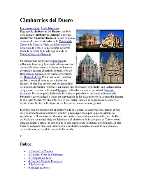 Cimborrios del Duero | elvis cocho | uDocz