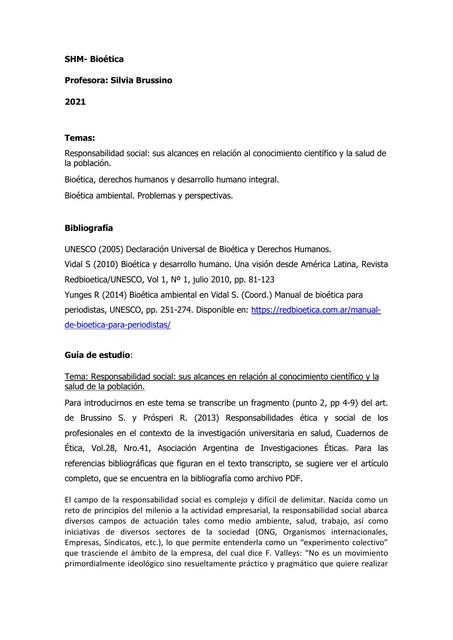 Bioética SHM | Fran . | uDocz