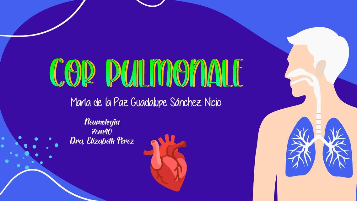 Flashcards de Cor Pulmonale | Por Mari Sánchez | uDocz