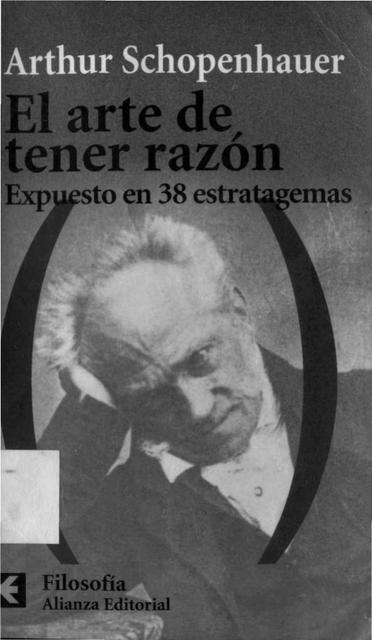 El Arte de Tener la Razón de Schopenhauer | mel | uDocz