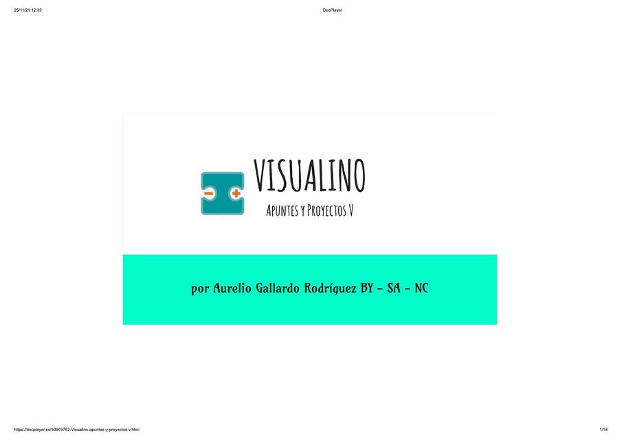 Visualino Apuntes y Proyectos | Fredy Simancas | uDocz