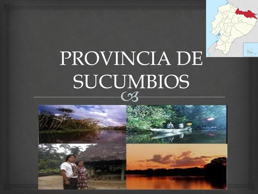 Provincia de Sucumbios | alfredo manobanda | uDocz