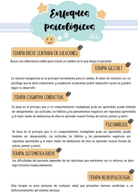 Enfoques Psicológicos | Psico-edúcate | uDocz