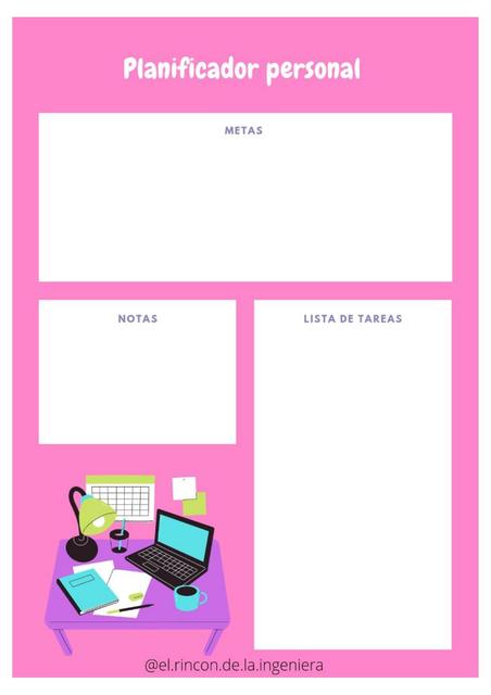 Planificador personal modelo 2 | El Rincón de la Ingeniería | uDocz