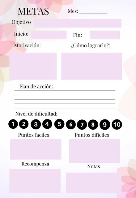 Planner para Metas | med_jeny | uDocz