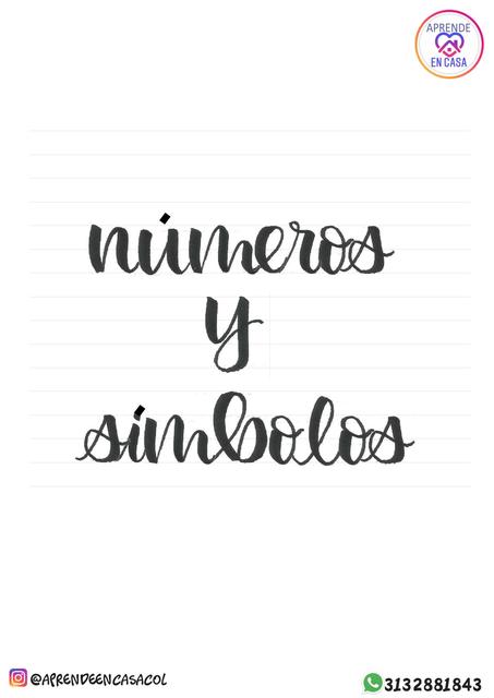 Modulo Lettering Números y Símbolos | Sol | uDocz