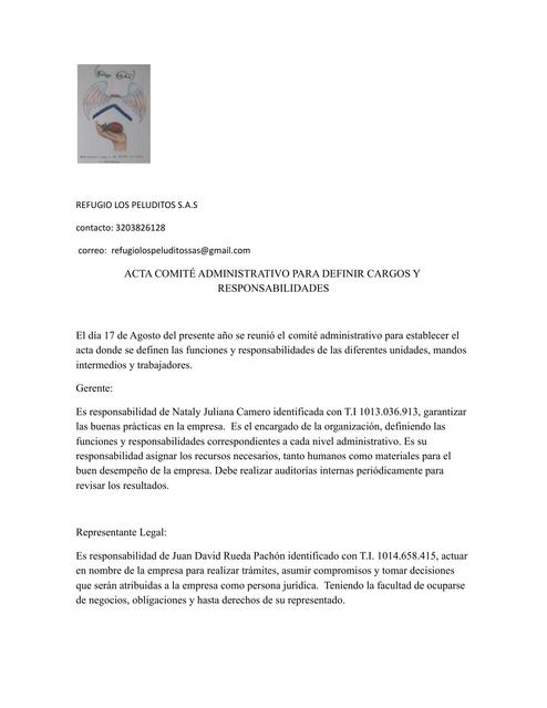 Ejemplo Acta de Comité Administrativo | uDocz