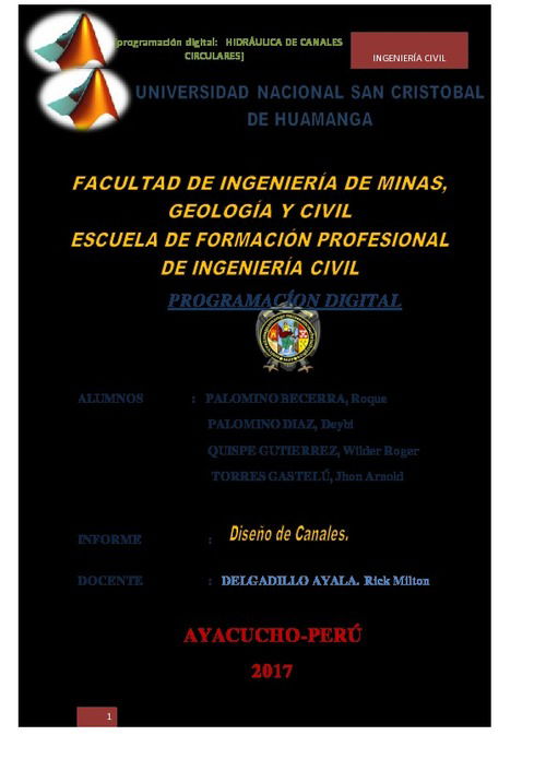 Informe De Programacion | Anon | uDocz