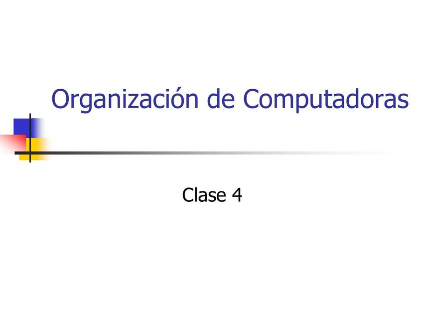 Organización de Computadoras | Eduardo Gonzalez | uDocz