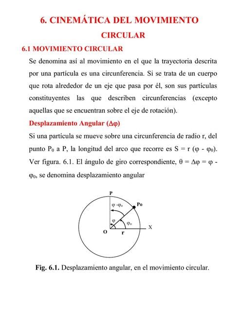 Cinemática del Movimiento Circular | Colección de Ingeniería | uDocz