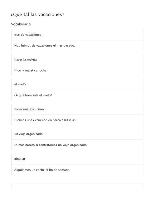 ¿Qué tal las vacaciones? | Doctor_teco | uDocz