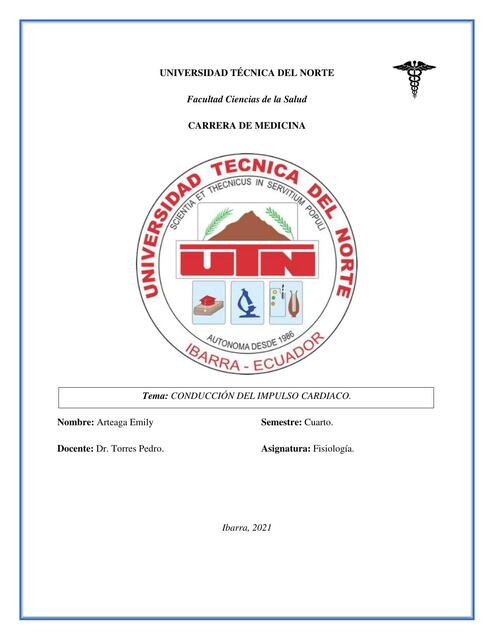 Conducción del Impulso Cardiaco | Emily Arteaga | uDocz