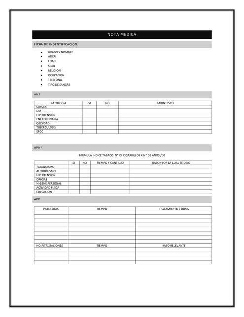 Nota Médica | PaulinaJ Rascon | uDocz