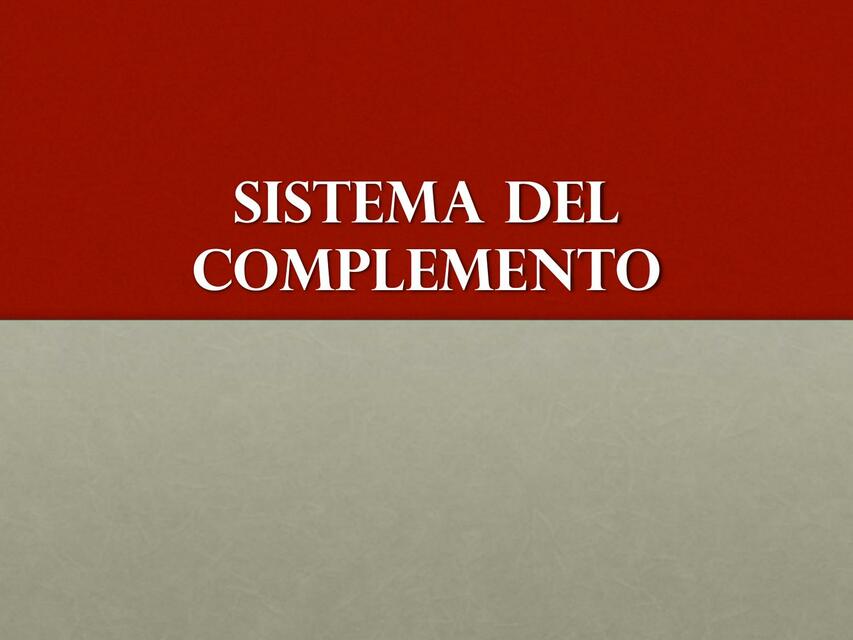 Sistema de Complemento | uDocz