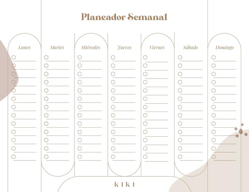 Tu Planeador Semanal | Paulina Muñoz | uDocz