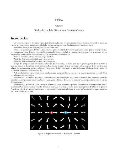 Curso de Física Parte 8 (Electromagnetismo) | Jafet Rivera | uDocz