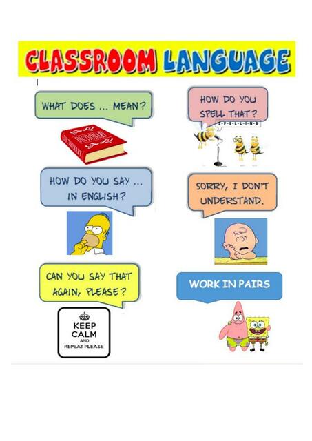 Classroom Languaje | Angie Gisel Carhuachin Medina | uDocz